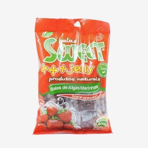 Bala Jelly Sweet Sabor Morango 200g | Oca Produtos a Granel